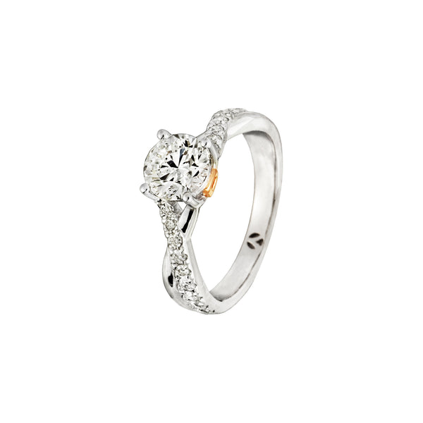 Xin Overlap Split Shank Engagement Ring 2023-025 - Autium Jewels