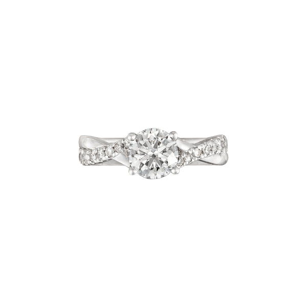 Xin Overlap Split Shank Engagement Ring 2023-025 - Autium Jewels