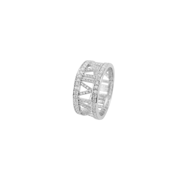 Kronos Pave Roman Numerals Ring 2022-212 - Autium Jewels